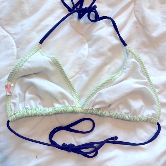 Xhilaration | Swim | Beach Sea Anchor Bathing Suit Triangle Bikini Top ...